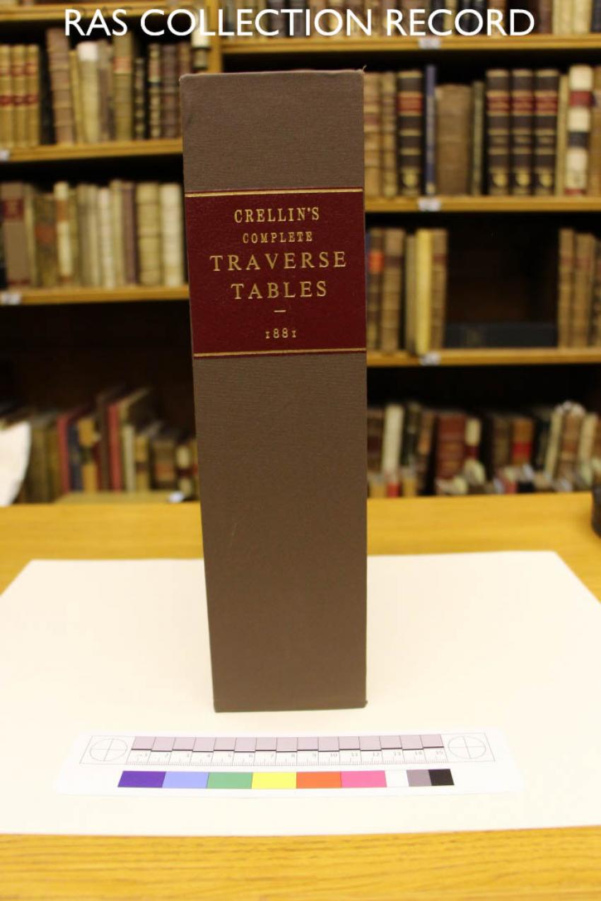 Traverse Table Instrument And Book The Royal Astronomical Society